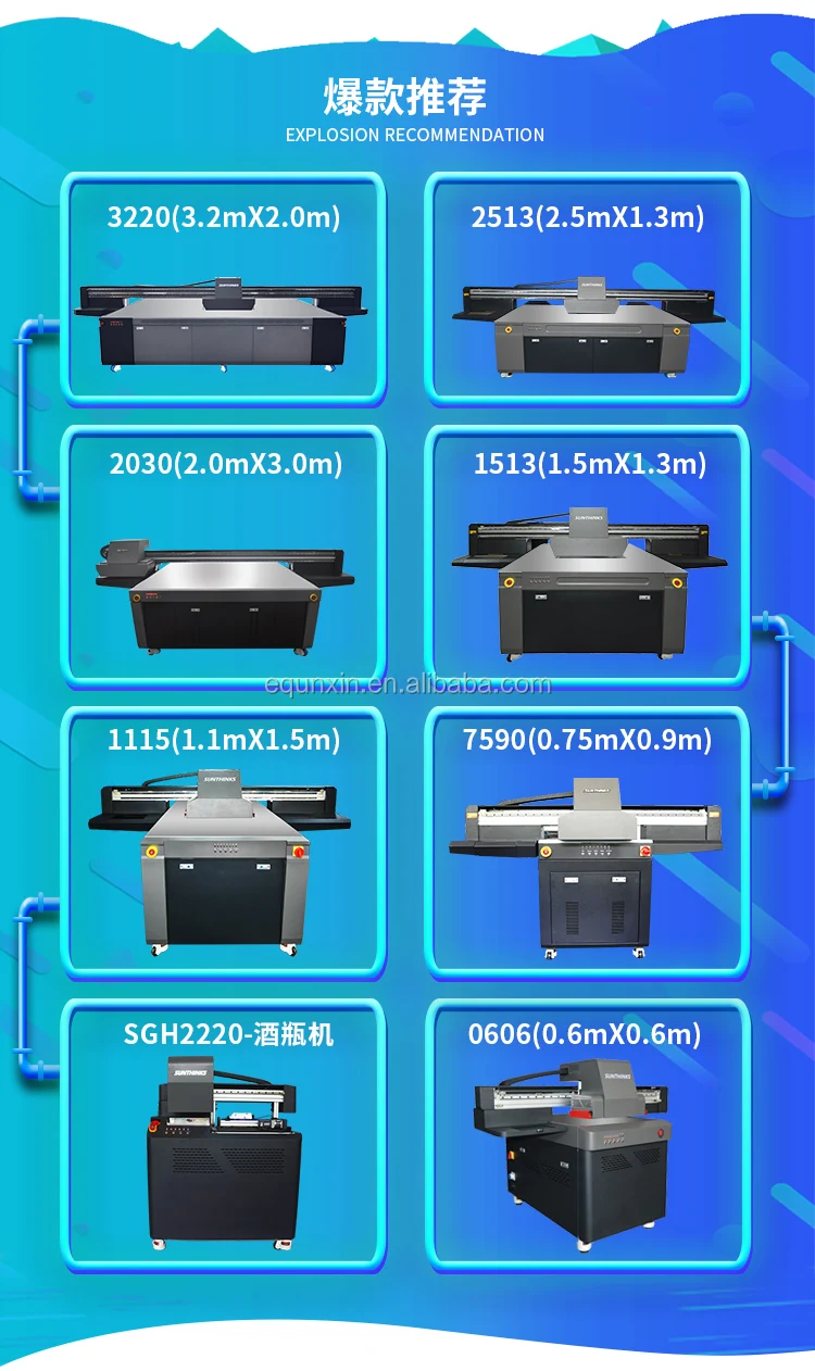 2513 Uv Led Flatbed Printer Digital Uv Printer With Ricoh Gen6 Head For Sunthinks Uv Flatbed ...