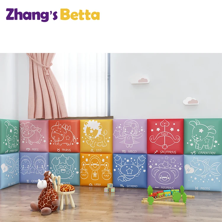 Soft Pu Foam Custom Sizes And Colors Safety Wall Padding Mat For Kids ...