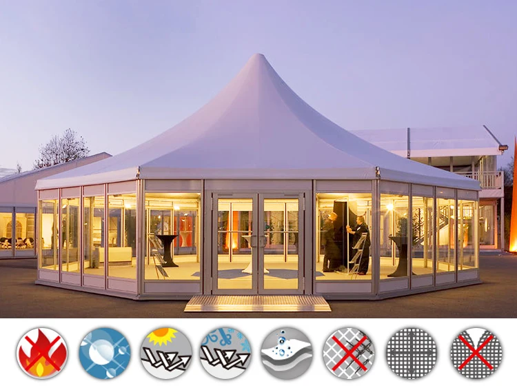 Large Waterproof Fireproof Cone-shaped Polygon Tent For Event Party ...