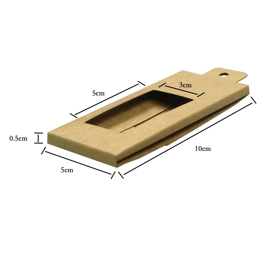 Kraft Paper Coaster Packaging Box With Hang Hole - Buy Coaster ...