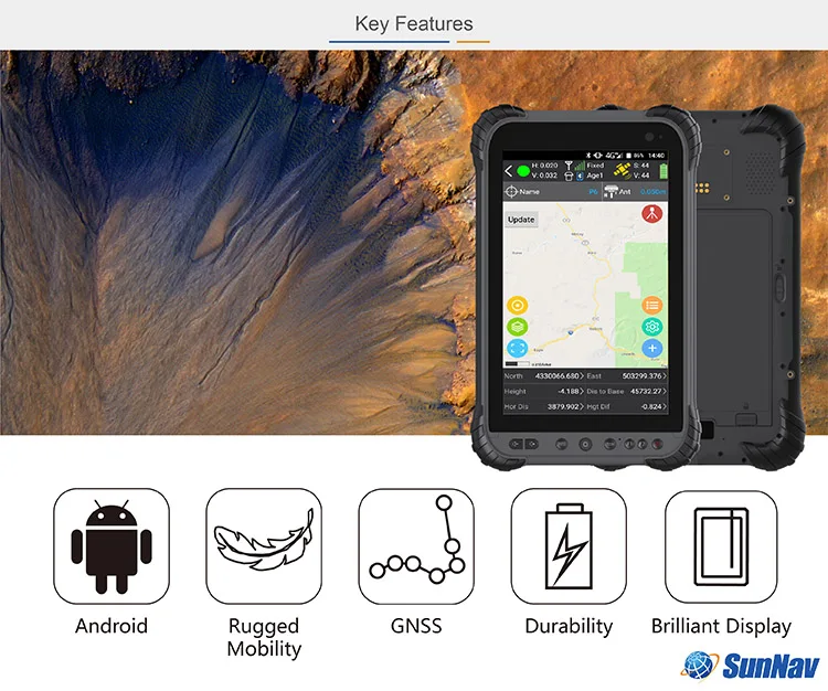 5G Network Android GIS Tablet Console GIS Data Collector A800 High ...