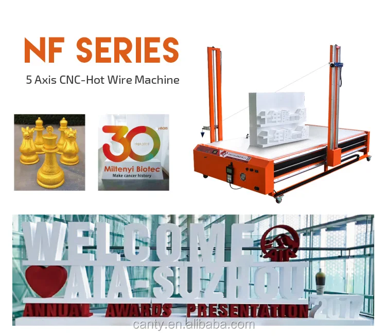 5 Axis Hot Wire Cnc Foam Cutting Machine Hot Wire Styrofoam Cutter Eps ...