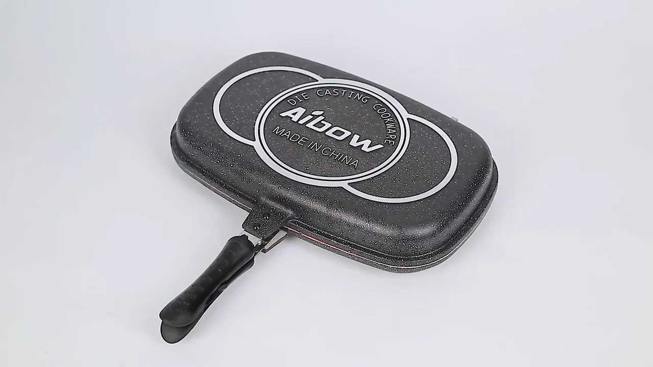 Amazon Hot 40cm Dessini Non-stick Aluminum Double Sided Grill Pan ...