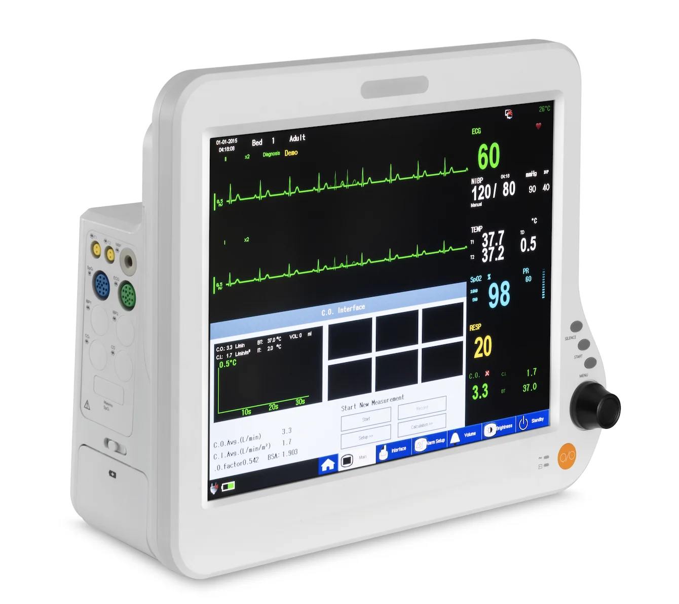 Veterinary 15 Inch Multi-Function Monitor with Capnograph