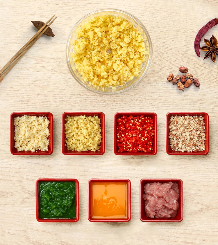 Mini Food Chopper Processor Mixer Blender Pepper Salt Garlic Seasoning ...