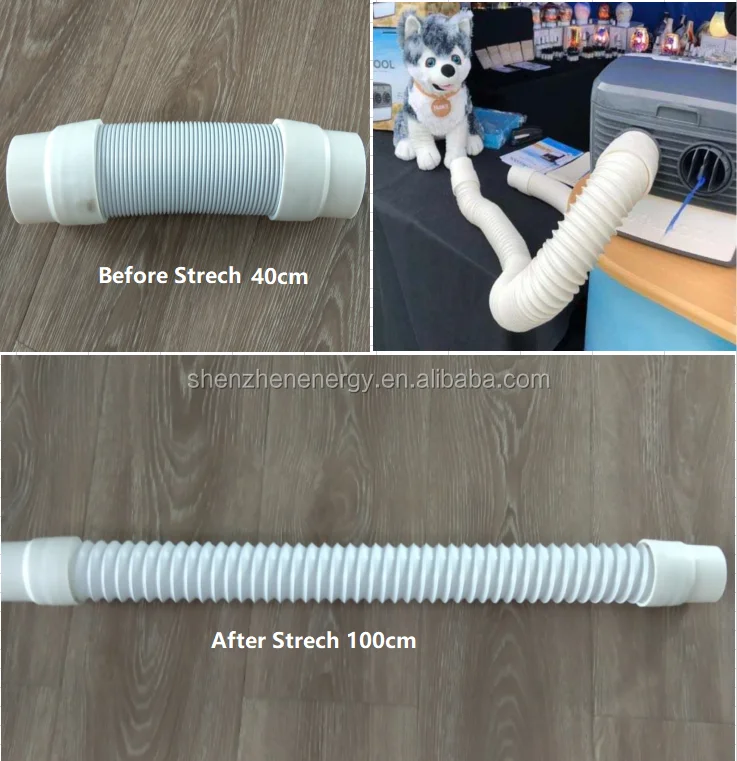 Plastic Corrugated Expansion Flexible Drain Hose Stretch Pipe