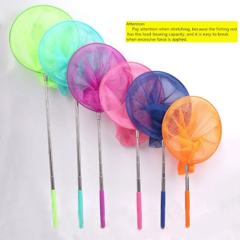 Wholesale 10 Kinds Of Colourful Telescopic Kids Fishing Net For Kids ...