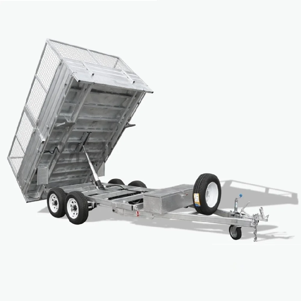12X7 FLAT TOP TIPPER TRAILER - 3500KG Capacity & Electric Brakes