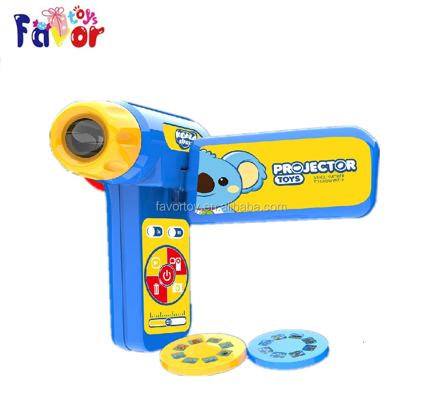 Mini Plastic Electric Projection Torch for Kids - Fun & Learning