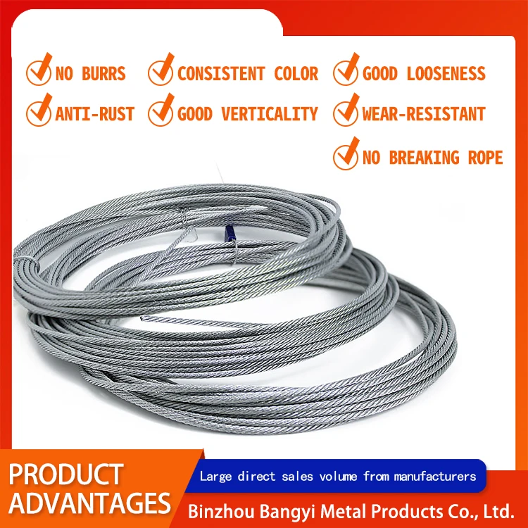 6x19+iwrc Galvanized Steel Wire Rope Per Ton Per Meter - Buy 1*7 7*7 7* ...