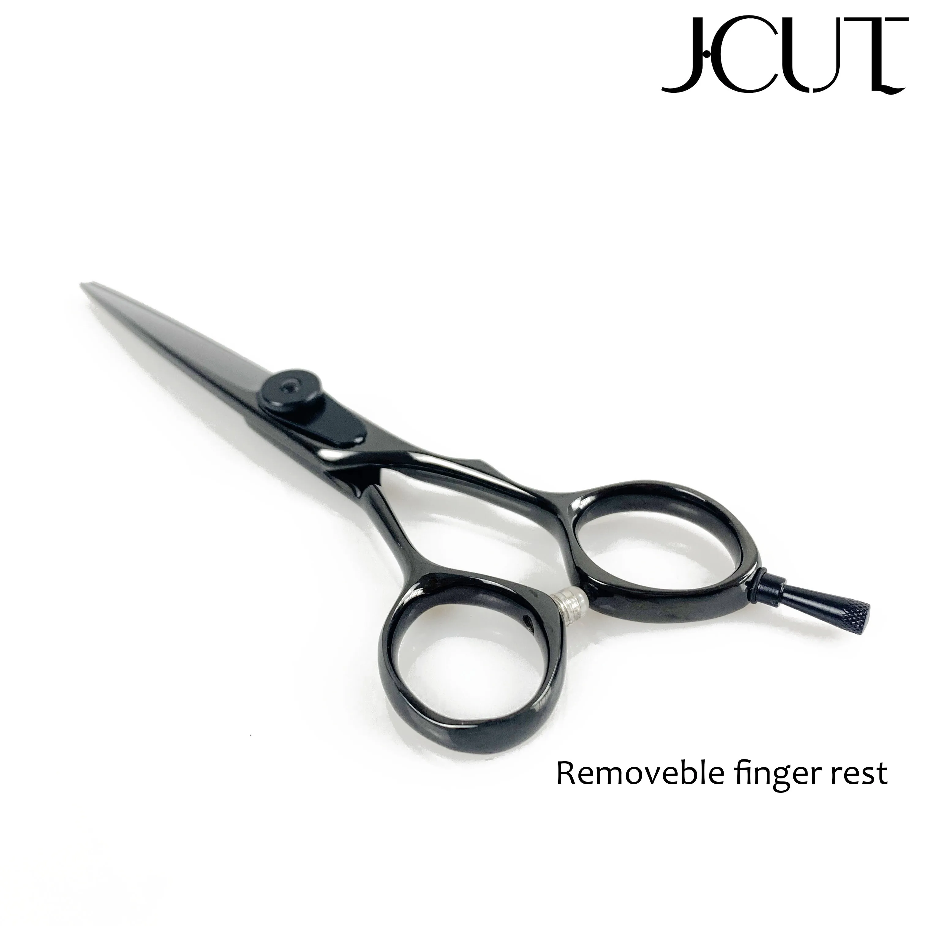 Titanium Black Coated Scissors Professional Hair Scissors 6 Inch Barber ...