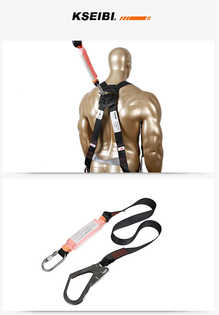 Fall Protection Lanyard Safety Line Rope With Energy Absorber - Buy ...