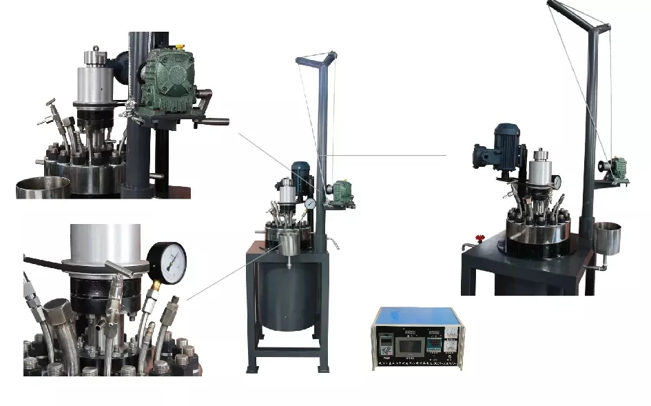 5liters Laboratory Mechanical Stirred High Temperature Polycondensation ...