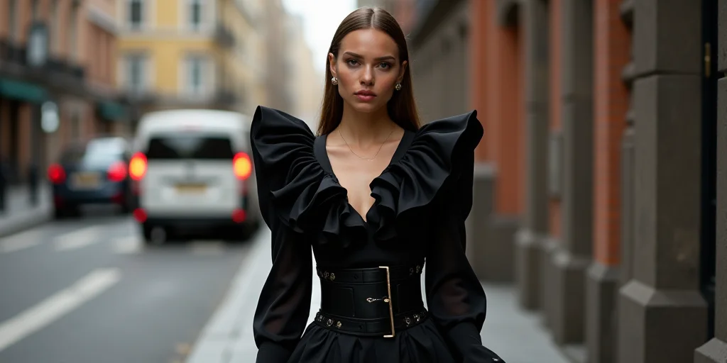 Black Ruffled Top – Stylish 2025 Trend on Alibaba.com