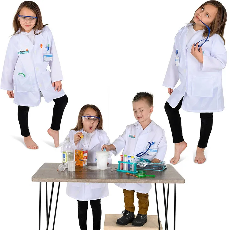 Indoor School Children Learning Tool Set Scientist Role Play Costumes ...