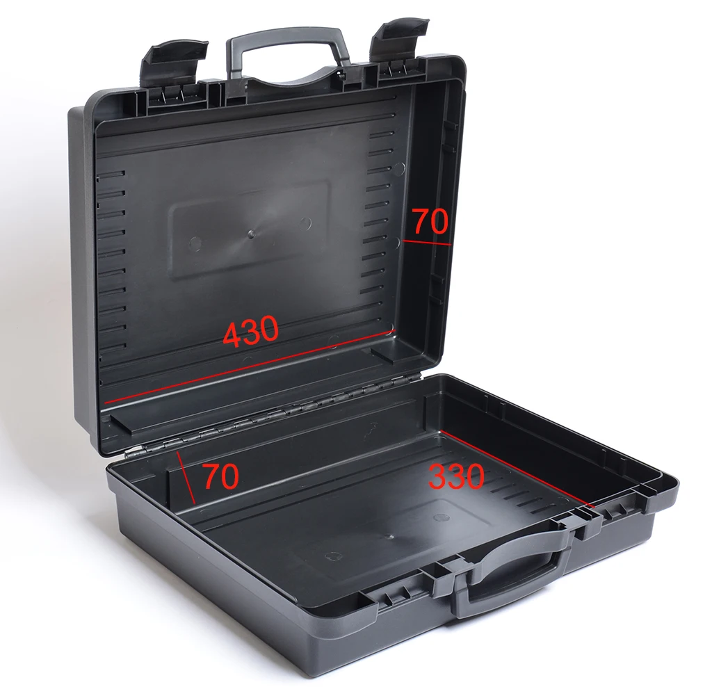 Heavy Duty Plastic Carry Box Molded Plastic Tool Box For Multiple ...