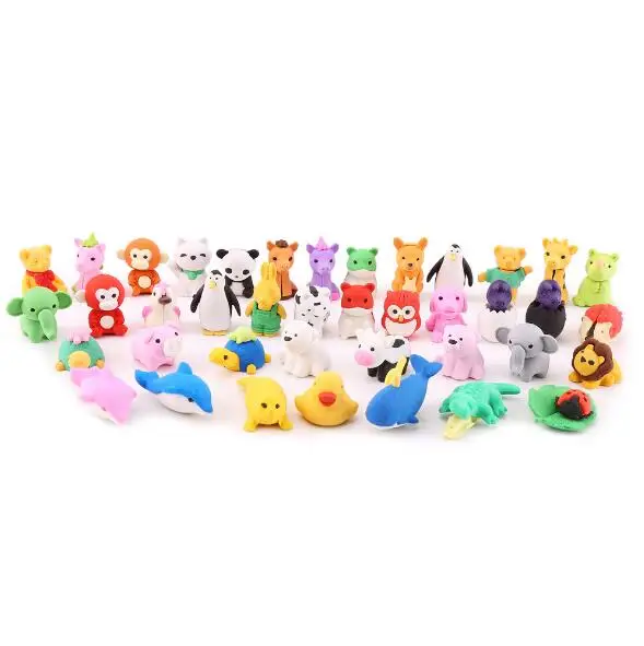 Fashion Mini Animal Eraser 3d Cat Shaped Eraser Kawaii Custom Shape ...
