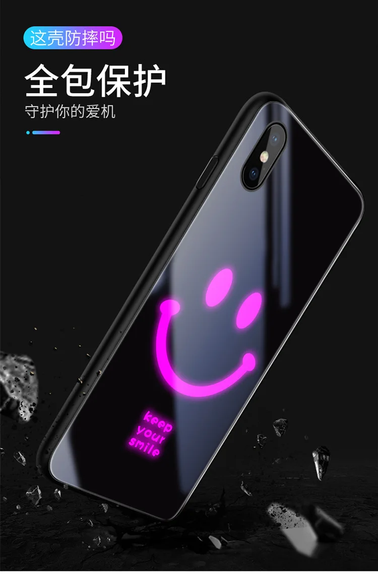 Fashion Led Luminous Light up Phone case for iphone 12 Phone case ...