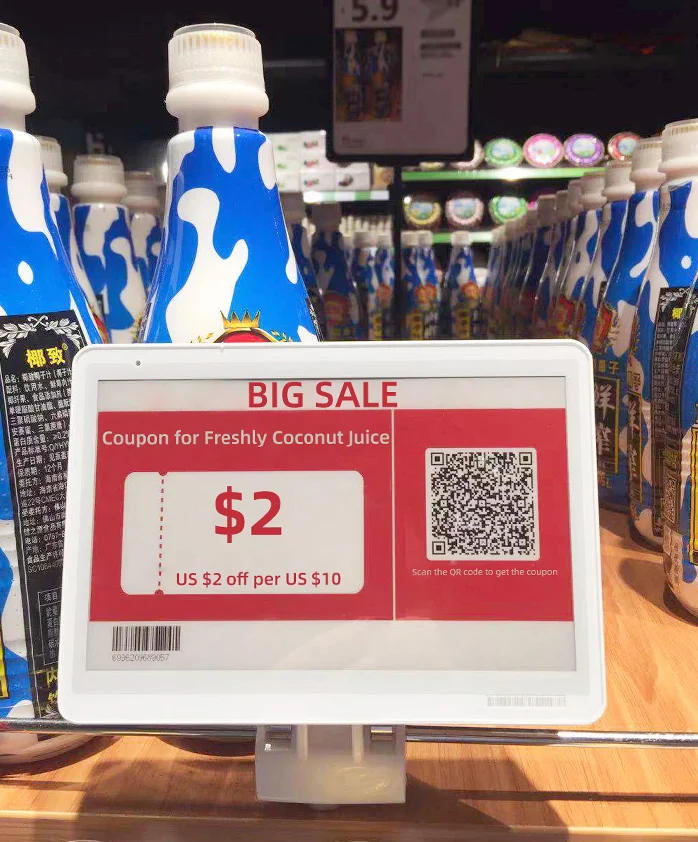 Minew Esl Sample Ble5.0 Electronic-price-tag Esl E Paper Shelf Labels ...