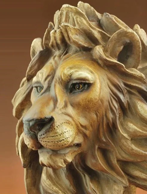 Custom Wood Color Resin Animal Lion Tiger Deer Wolf Horse Eagle Head ...