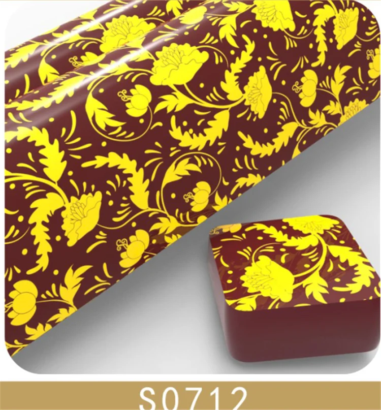 Custom Heart-Shaped Chocolate Transfer Sheets for Birthday Cakes - OEM