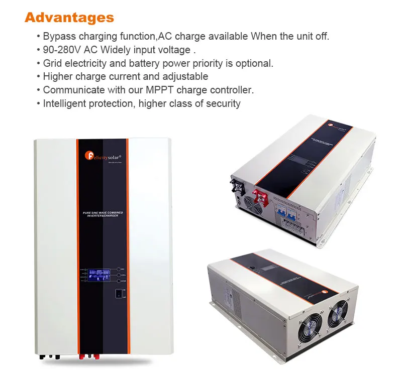 Felicity Solar Inverter 10kva 48v 220v Off-grid Low Frequency Pure Sine ...