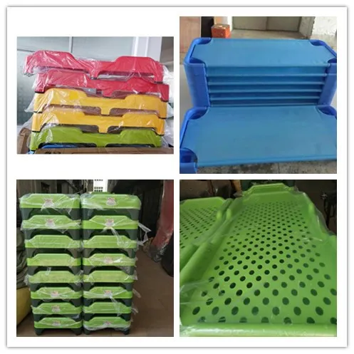 Stackable Plastic Beds for Preschool Kids - Durable & Eco-friendly