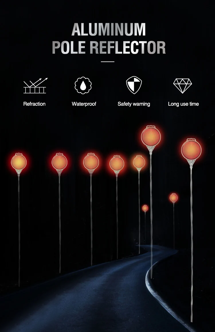 Snow Plow Markers - Reflective Lane Marking Rods for Safety