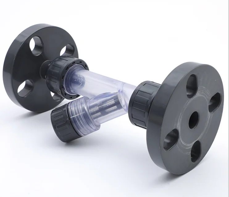 Plastic PVC Clear Y Filter Strainer Water Filter Transparent Pipe Fitting