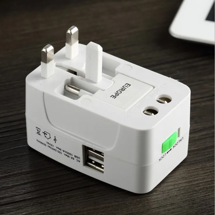 Single Usb Socket Power Travel Adapter With Universal Plug World Travel ...