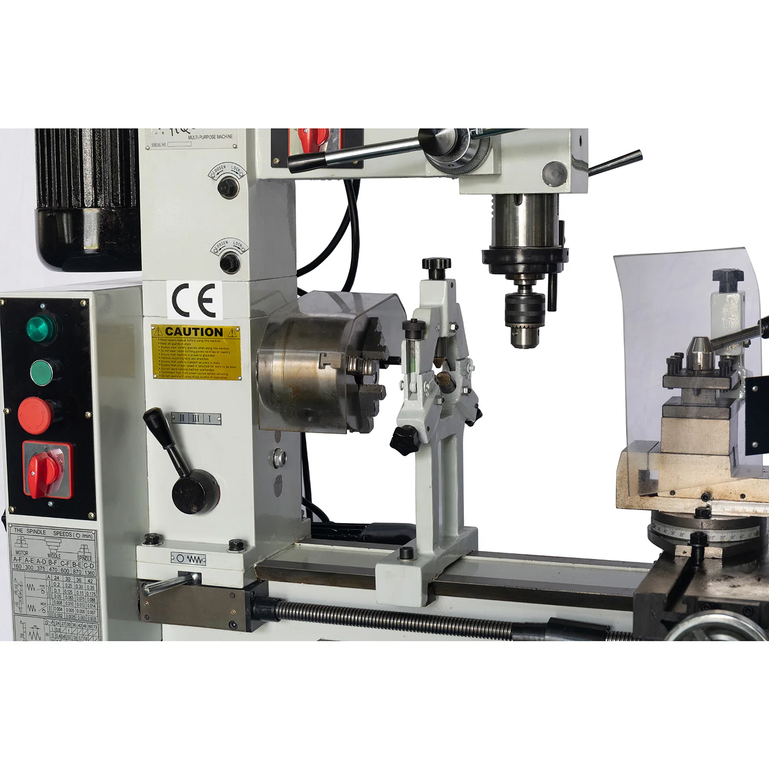 Multi-purpose Combination Lathe Machine Hq400/3b - Buy Precision Multi ...