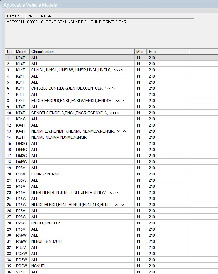 汽车发动机曲轴油泵驱动齿轮箱 Oem Md099211 三菱 Pajero 1991-1999 V14 V24 L300 4d56 - Buy ...
