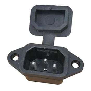 Waterproof C13 Power Panel Mounting Iec320 C14 3p Grounded Ac Inlet ...