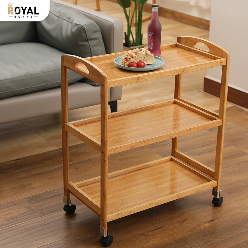 Kitchen Storage Trolley Utility Trolley Rack With Storage Drawer/basket ...