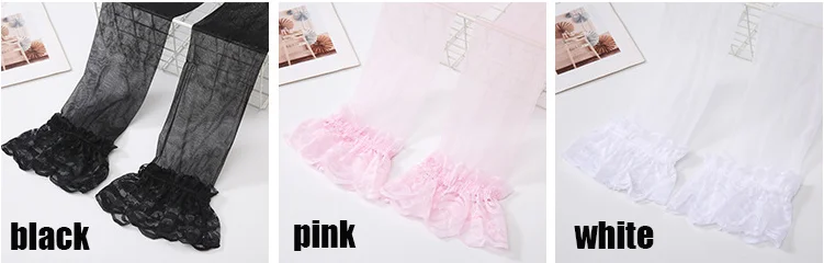 Dropshipping Sheer Lace Stay up Silk Semi Sheer Thigh High Hold up ...