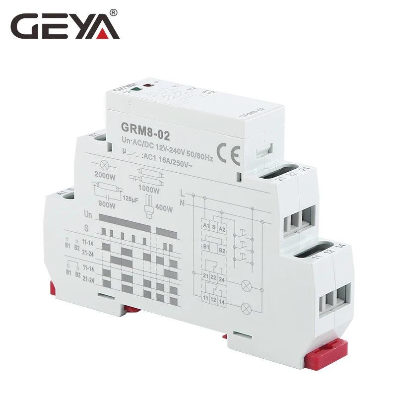 GEYA GRM8 Impulse Relay - Latching & Protective Features