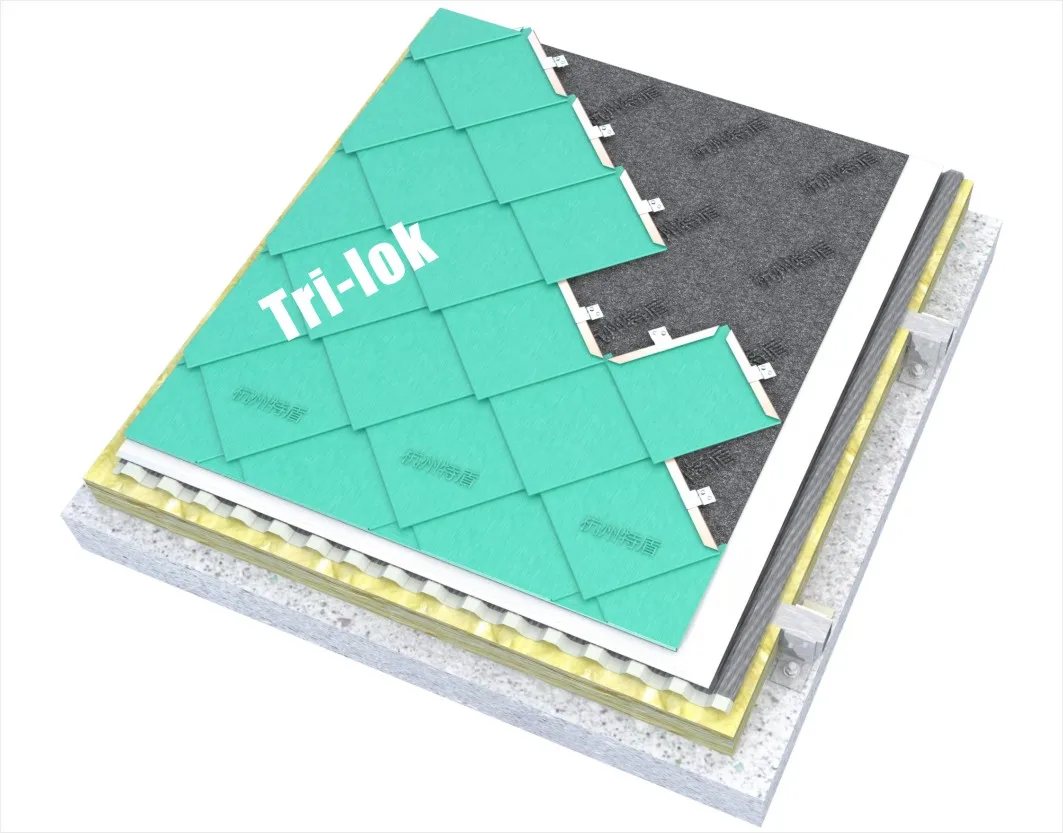 Trilok Copper Interlocking Roofing, Wall Cladding, Facade Square ...