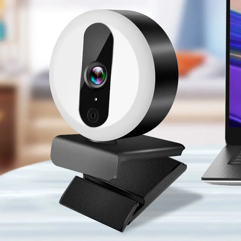 Autofocus Webcam 1080p Beauty Touch Lamp Hd Web Camera With Microphone ...