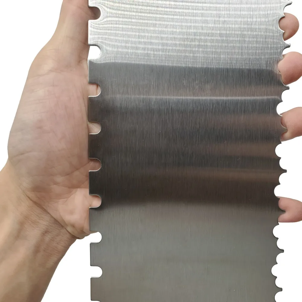 AK Stainless Steel Cake Scraper Cake Decorating Comb Smoother ...