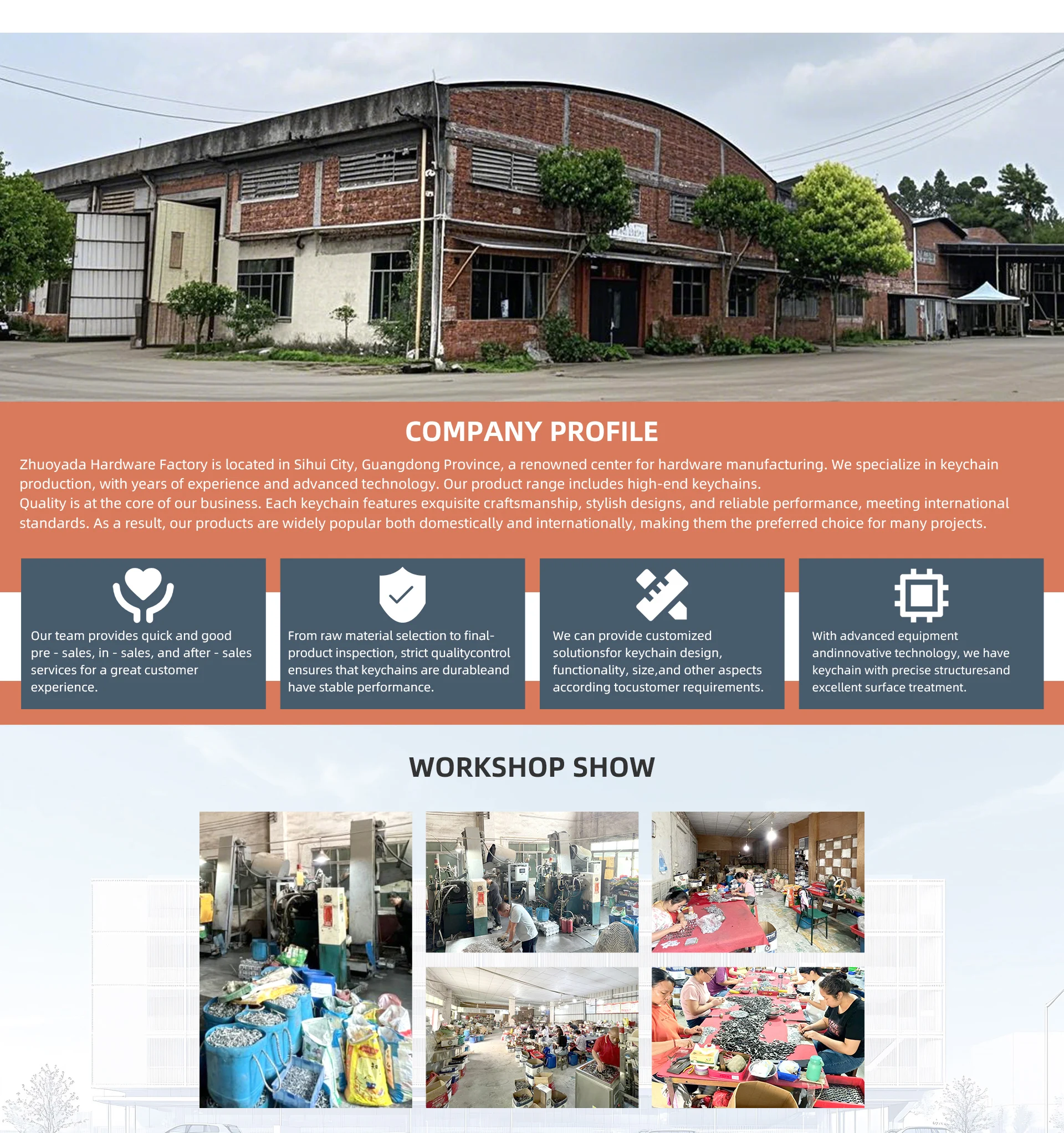 Company Overview - Sihui City Zhuoyada Hardware Factory