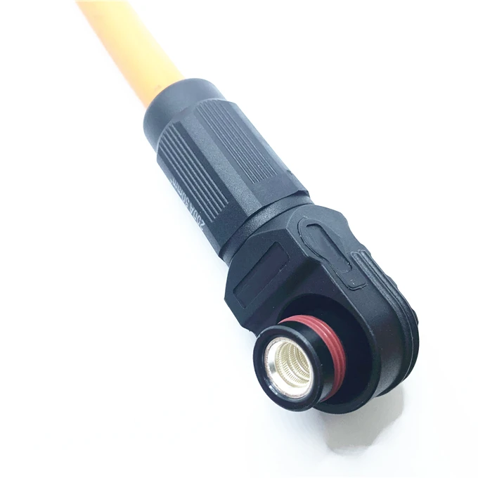 High Current 200a Energy Storage Connector 8mm Right Angle Plug With ...