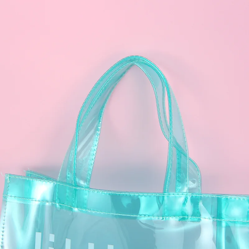 Small Little Neon Print Transparent Bright Candy Color Cosmetic Holder ...