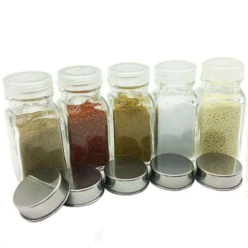 4 Oz Spice Jars Small Glass Storage Jars With Lids - For Herbs & Spices ...