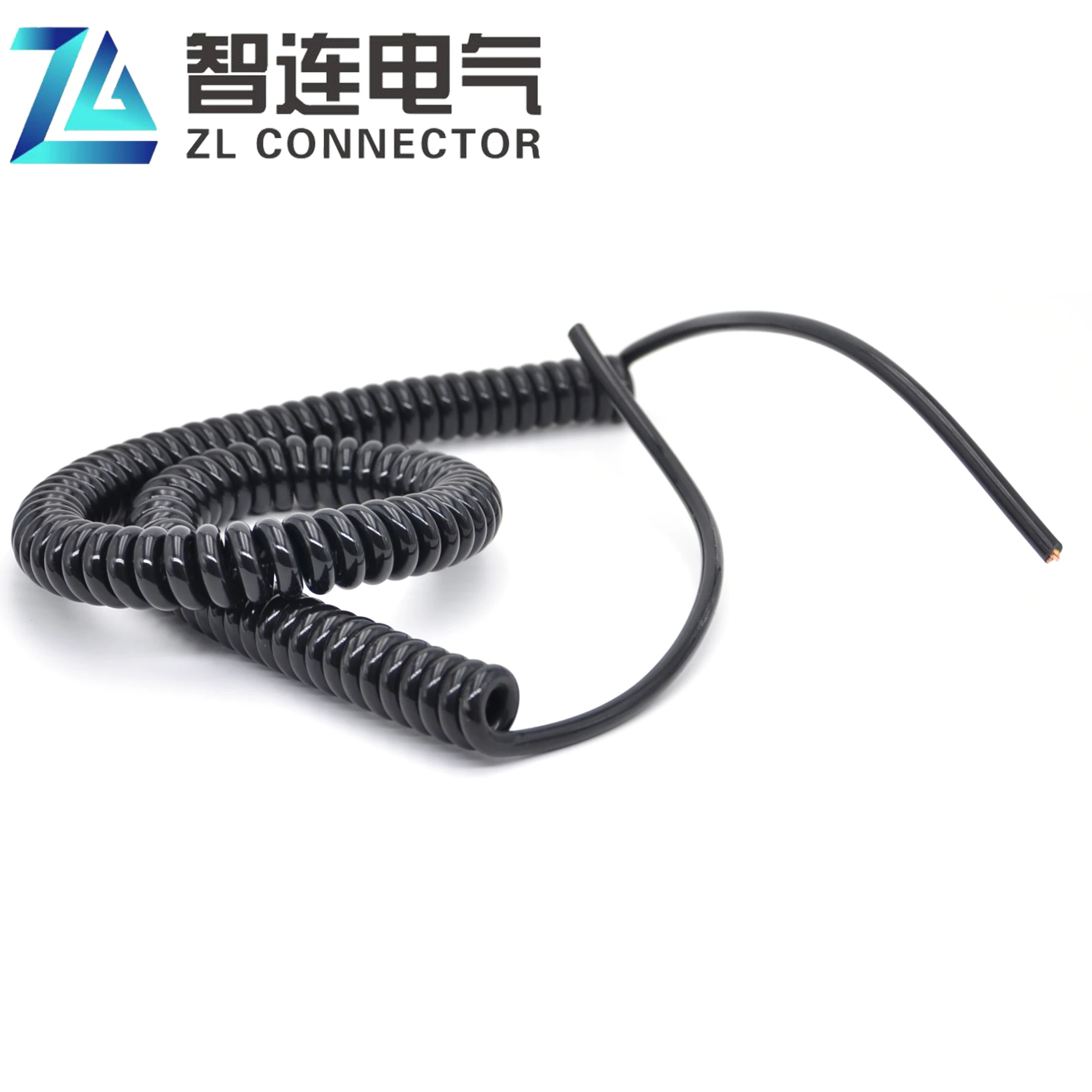 Black White Orange PU/PVC 2 3 4 5 6 8 12 Core Shielded Spring Cable ...