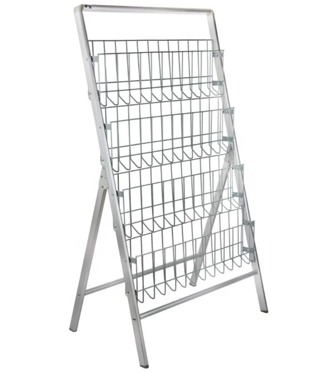 Metal Magazine Display Racks - Stylish & Durable Solutions