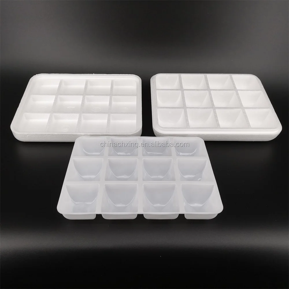 Small Foam Packages Polystyrene White Insulated EPS Ice-cream Tray EPS ...