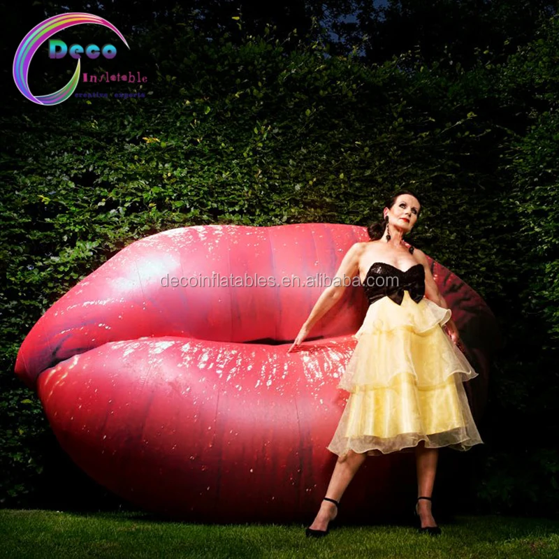 Giant Inflatable Mouth Model/inflatable Kiss/inflatable Red Lips For ...