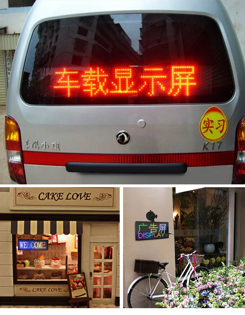 Moving Message Board Sign P5 Super Thin Wi-fi Scrolling Led Sign ...