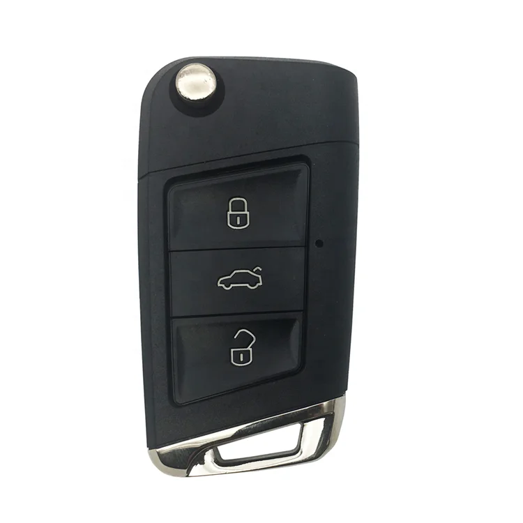 Keyless Entry 3 Buttons Remote Flip Floding Key Fob Case For Volkswagen ...