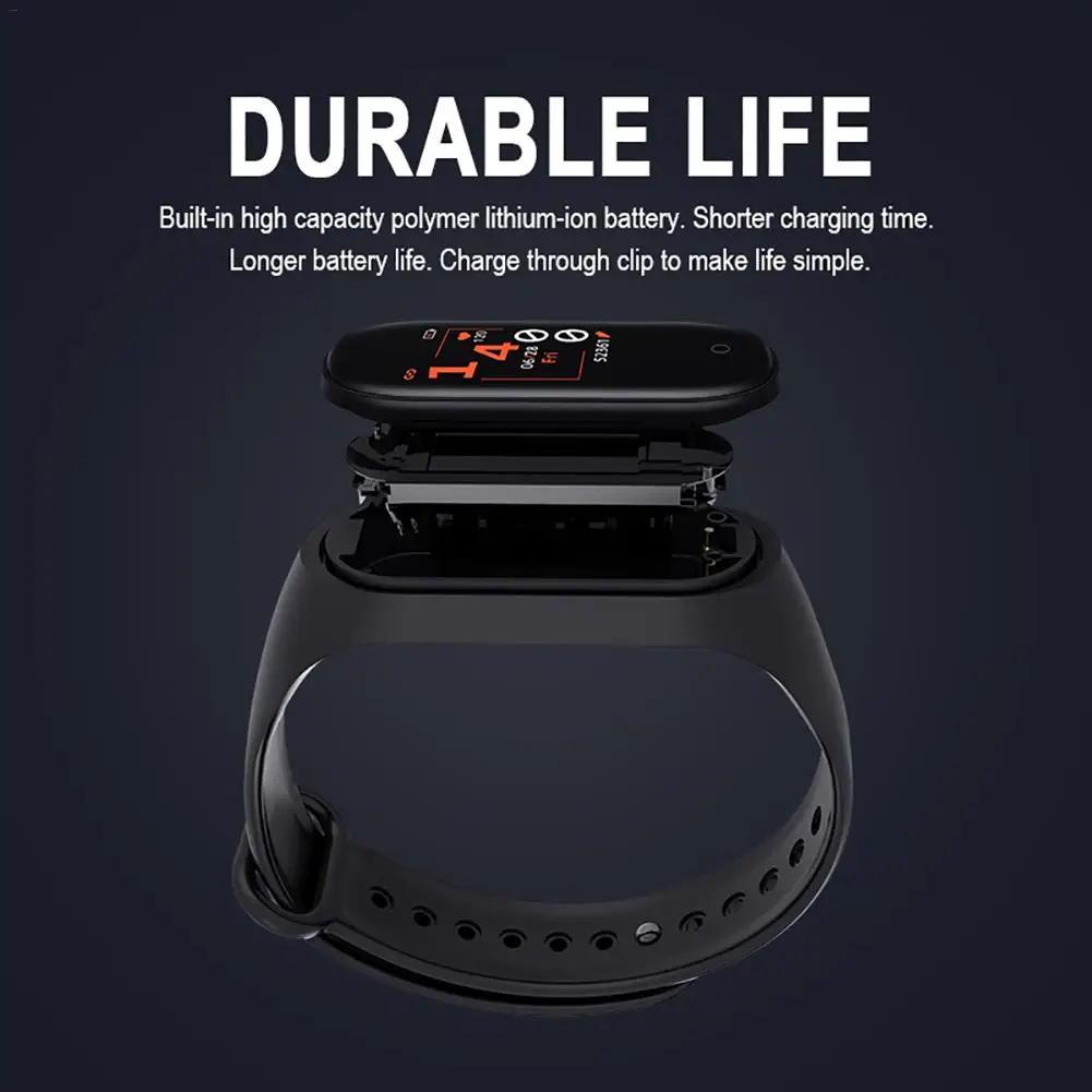M4 Smart Watch Band - Fitness Tracker with IP67 Waterproof